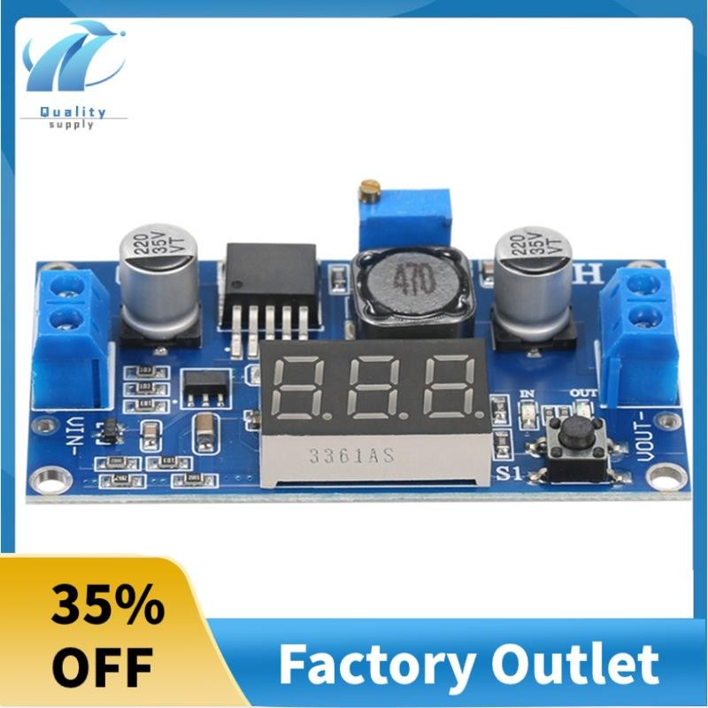 LM2596 DC-DC Adjustable Step-Down Module with Voltmeter Display, Blue Board Step-Down Digital ...