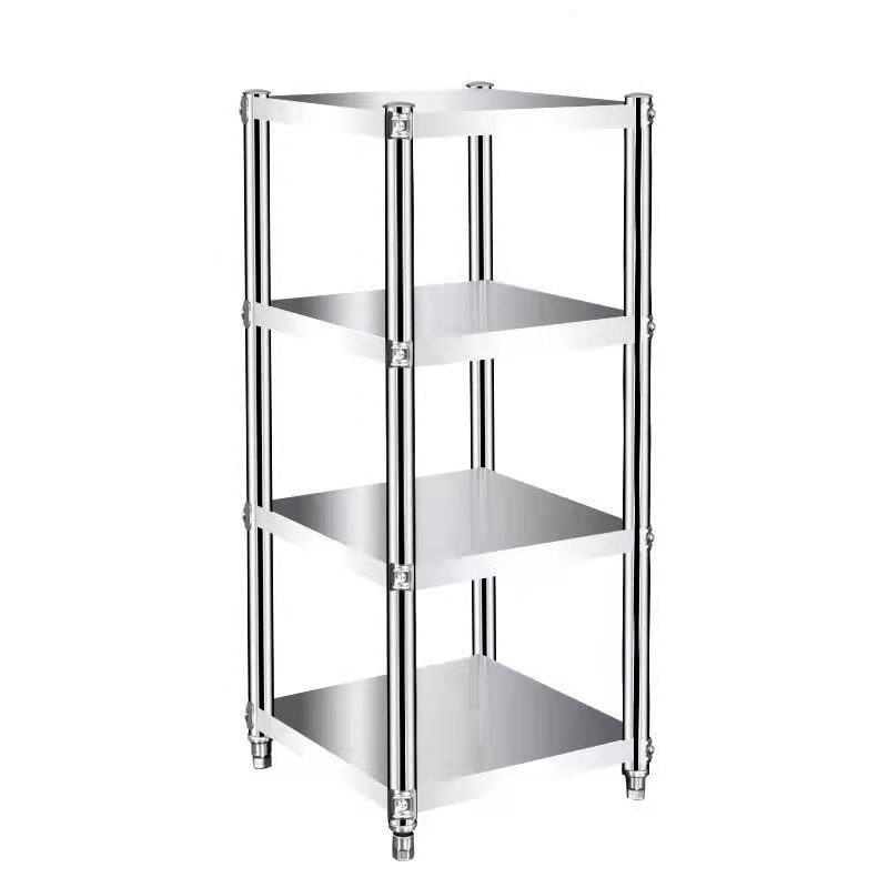Stainless Steel Kitchen Racks Crevice Storage Rack Floor Multi-layer Shelves Pots And Bowls ...