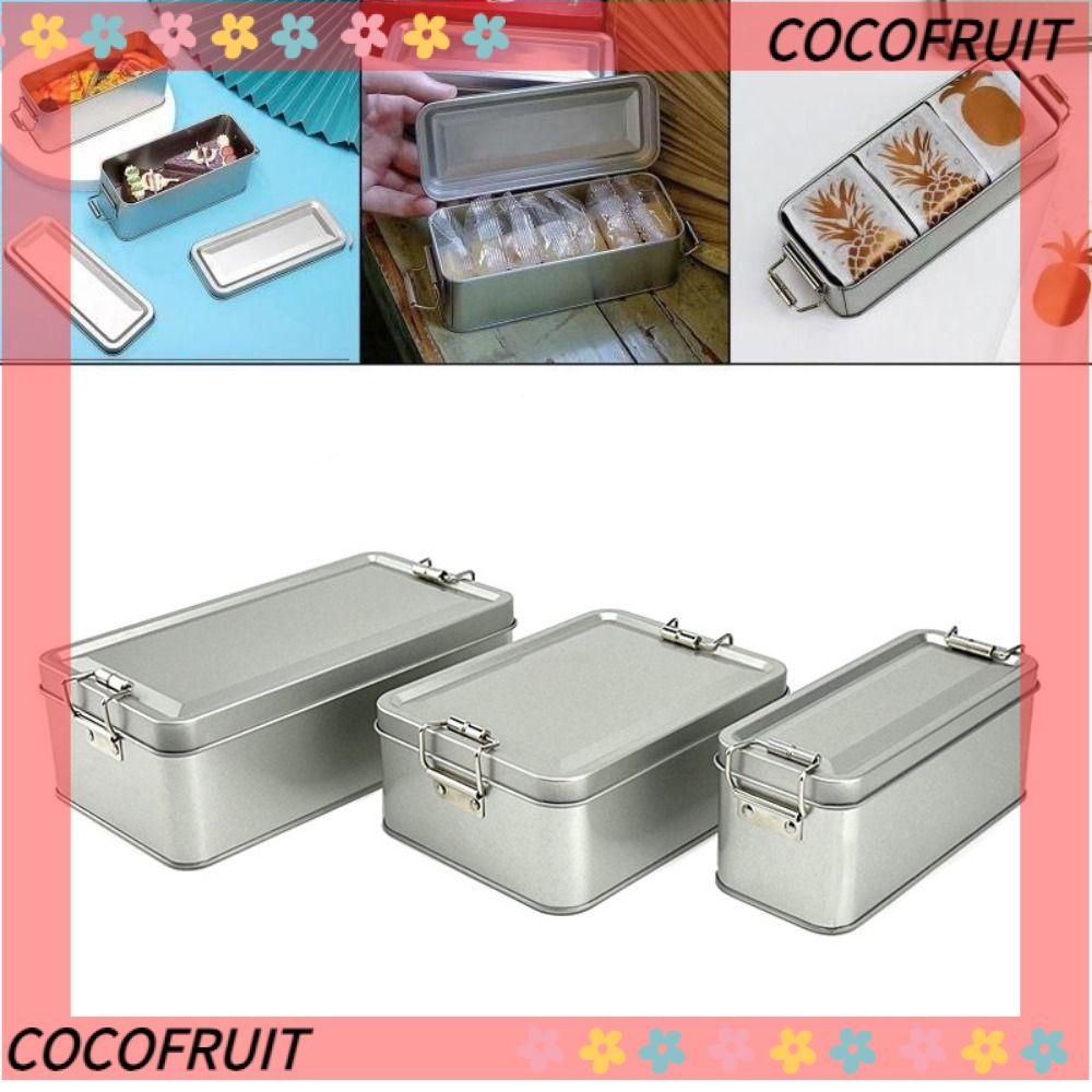 COCOFRUIT Rectangular Iron Box, with Lid Storage Box Cake Packaging Box ...