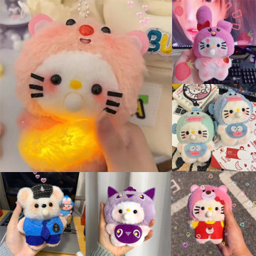 XIJING DIY Handmade Squeaking Plush KT Cat Bubble Spitting Doll ...