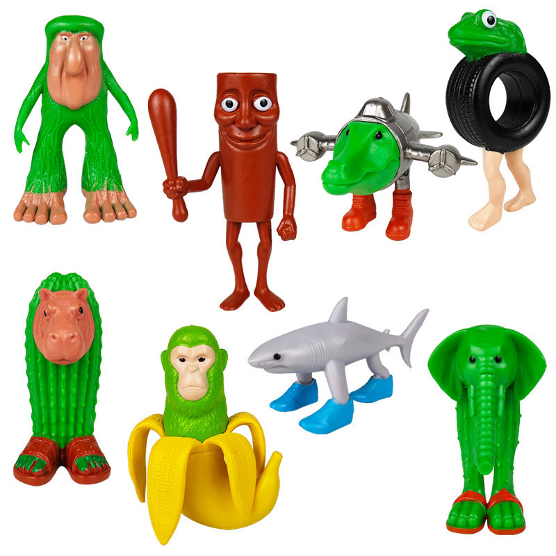 Set of 8 Italian Brainrot Action Figures, Tralalero Tralala Figure Toys ...
