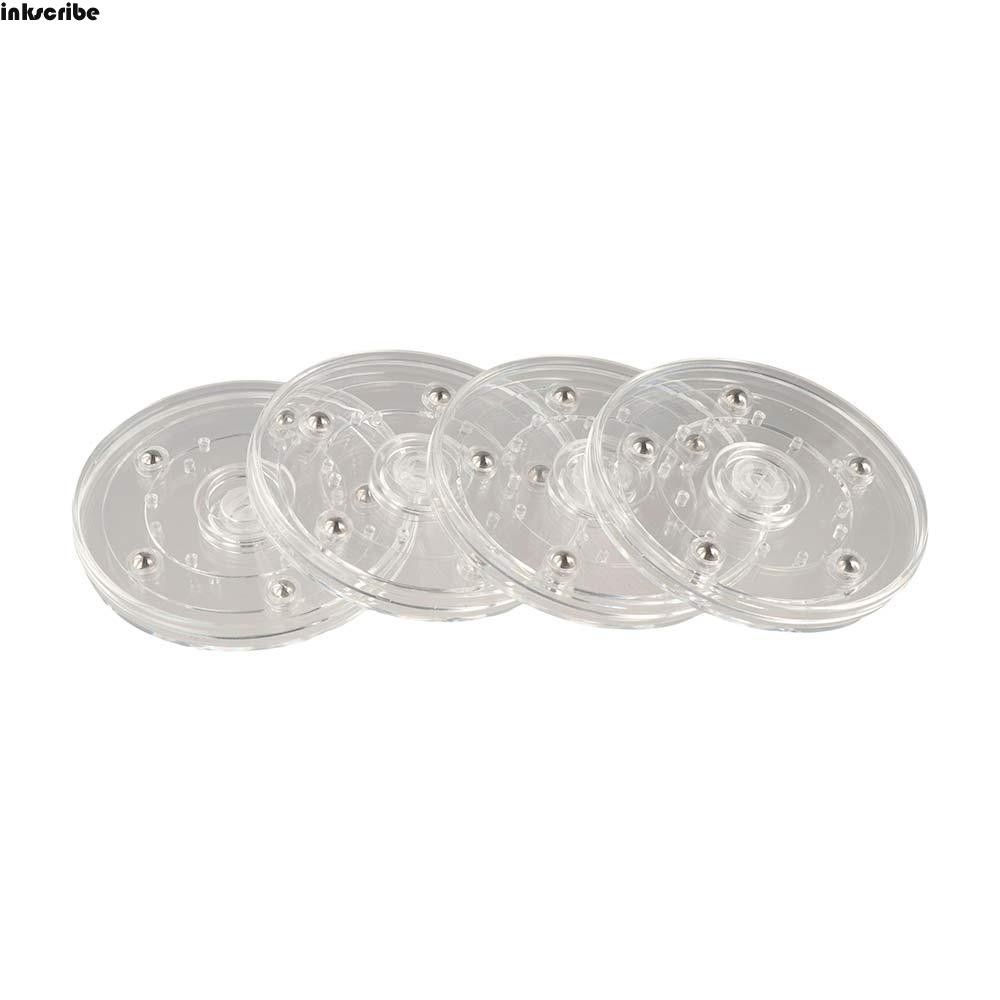 INKSCRIBE Acrylic Turntable, 360-Degree Clear Rotating Display Stand ...