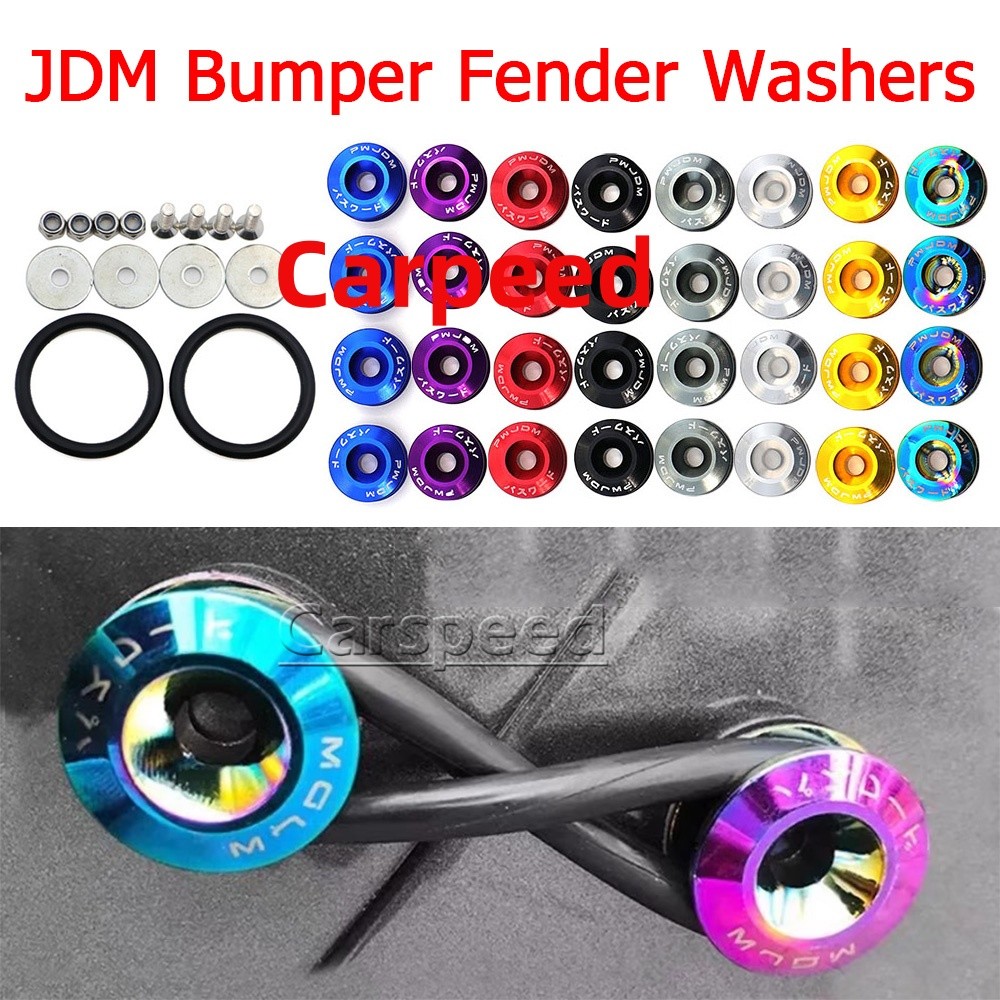 JDM Style Quick Release Fasteners Kit For Car Front Bumper Rear Bumper ...