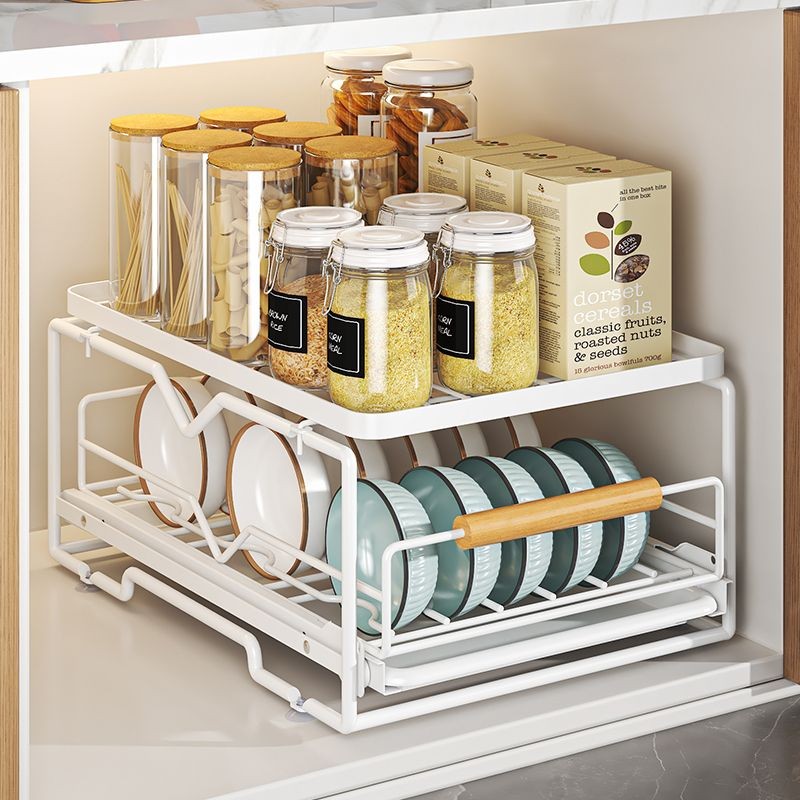 Kitchen cabinet dish and dish rack, built-in drainage drawer, drawer ...