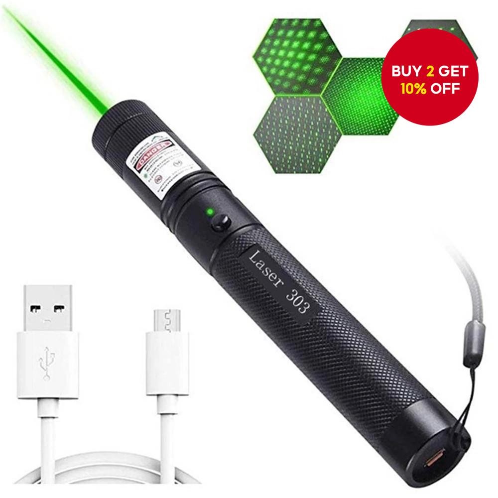 Green Red Laser Pointer Pen Flashlight Indicator Light Aluminum Alloy ...