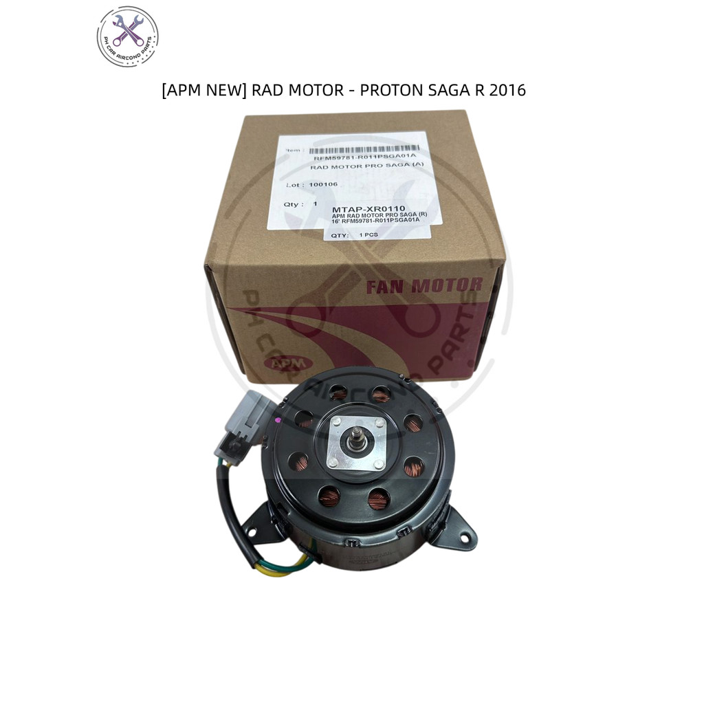 [APM NEW / OEM NEW ] RAD MOTOR - PROTON SAGA R 2016 APM TYPE FOR CAR ...