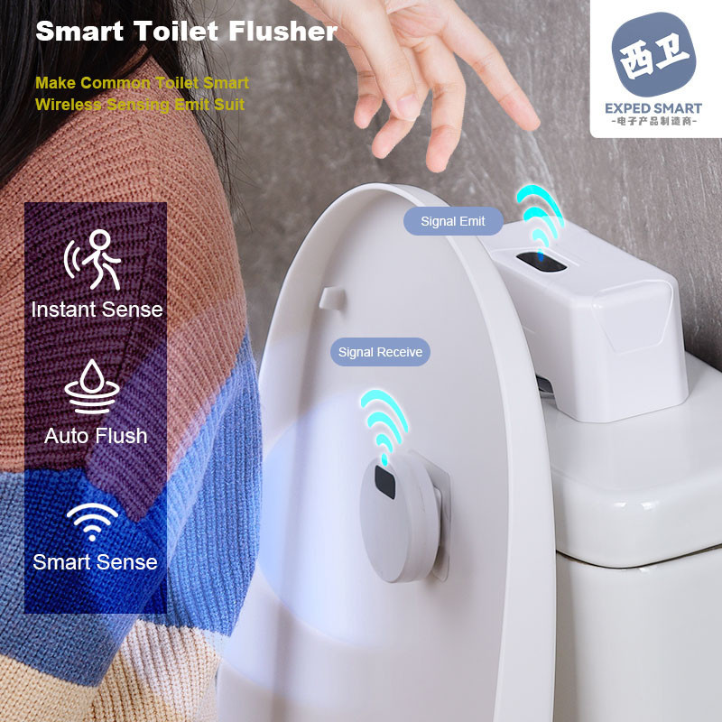 Toilet Intelligent Sensor Flushing Device Toilet Electric Press ...