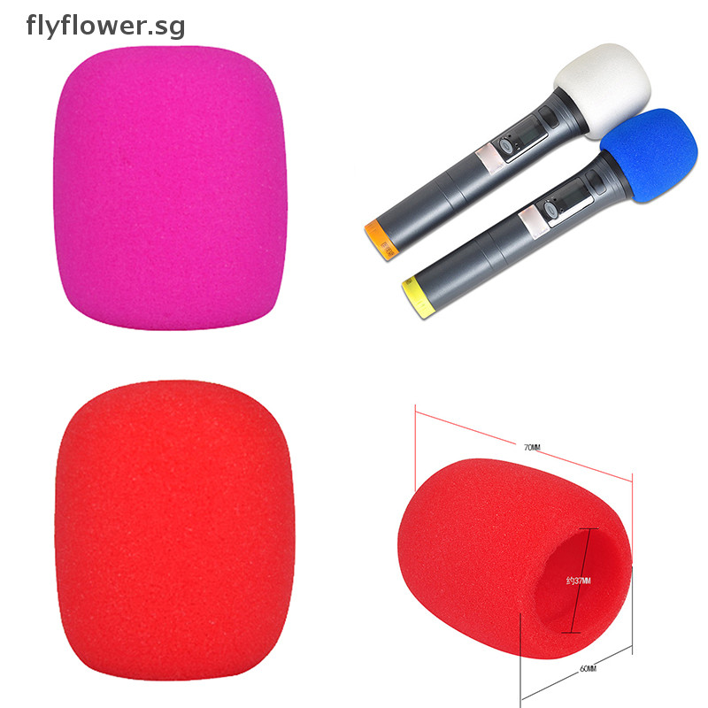 【HOT-J】 10 Colors Handheld Microphone Mic Grill Windshield Wind Shield ...