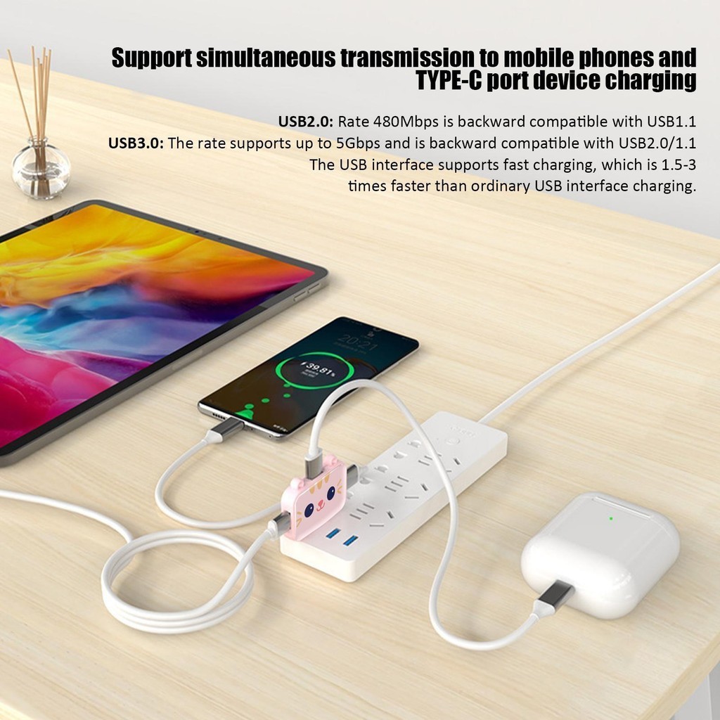 USB Docking Station Computer Hub Docking Station 3 In 1 PD Charging ...