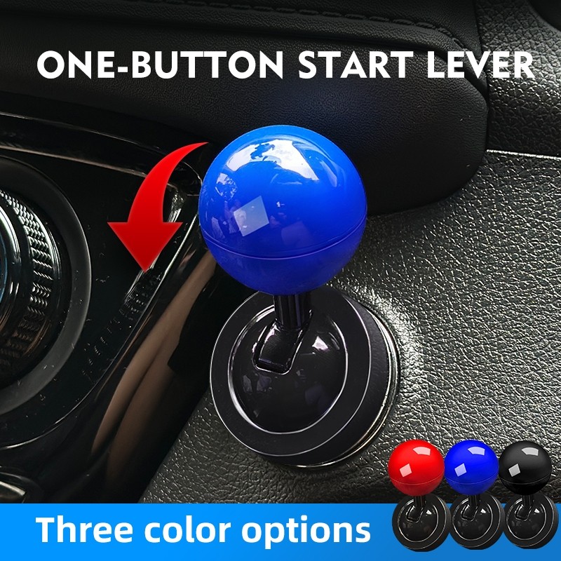 Car Interior Decoration Metal One-button Start Lever Ignition Engine ...