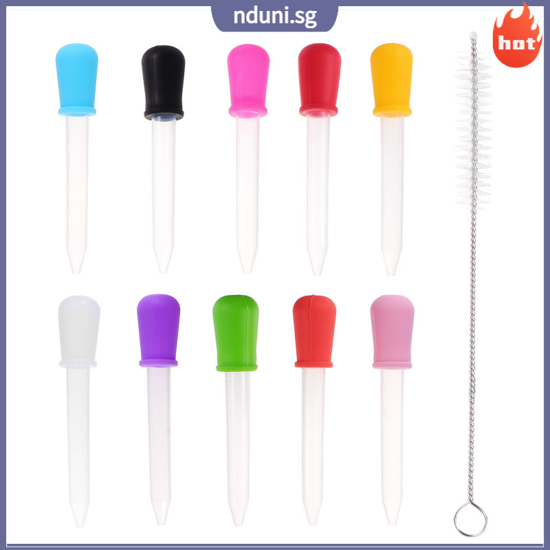 📦 10 Pcs Silicone Pipette Graduated Medicine Droppers for Kids Baby ...