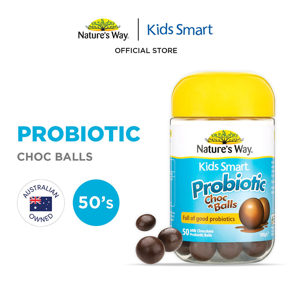 Nature's Way Kids Smart Probiotic Choc Balls 50 Choc Balls 125g [Exp date: Apr 2026] | Shopee ...
