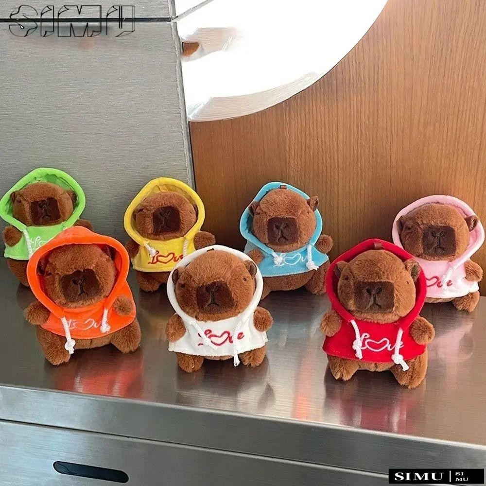 SIMULR Capybara Pendant, Fluffty Plush Capybara Keychain, Kawaii Cute ...