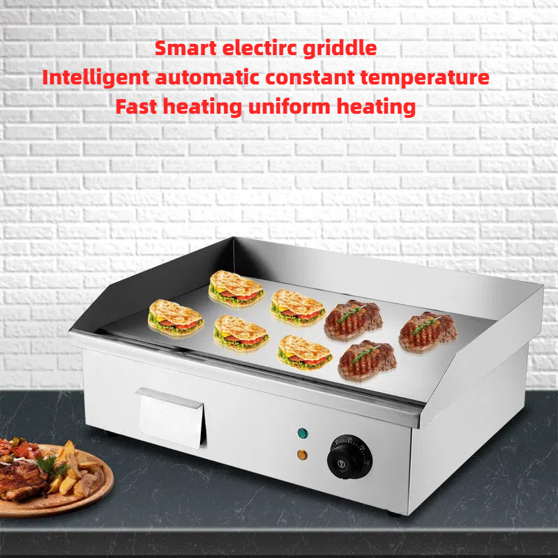 Electric Countertop Flat Top Griddle Grill Commercial Restaurant ...