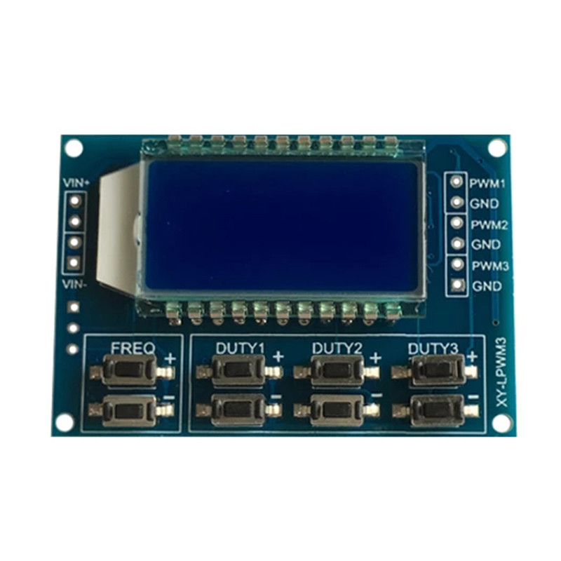 1PCS 3 Way LCD Display Adjustable PWM Signal Generator 1Hz~150KHz Pulse frequency Duty Cycle ...