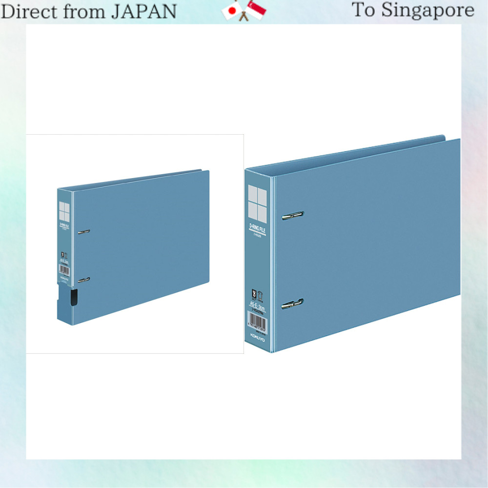 KOKUYO D-ring file A5 horizontal E type 300 sheets capacity blue F-FD437NB ,A3-E,A4-E,B4-E,A5-E ...