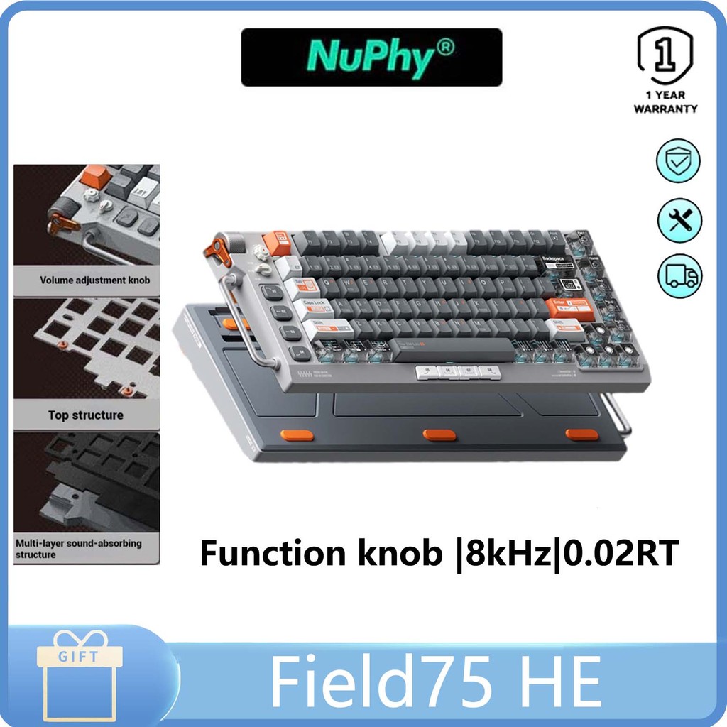 NuPhy Field75 HE Sports Magnetic Axis Keyboard Wired single mode 75 ...