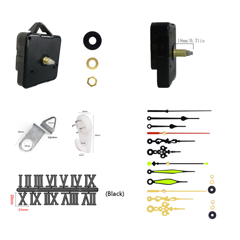 Back Cover Wall Clock DIY Wall Clock Assembly Full Set Pointer ...
