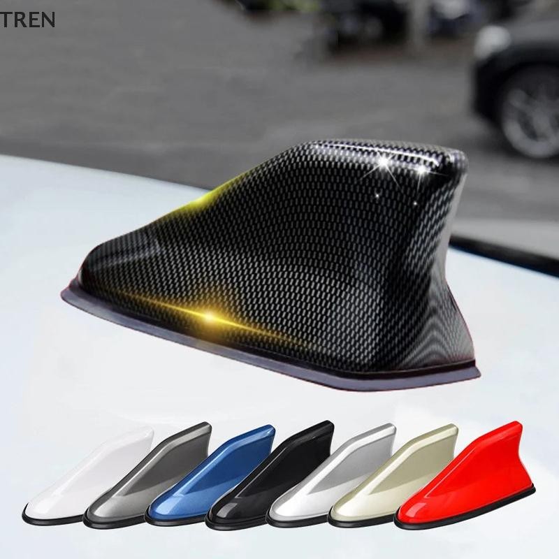 TR Universal Car Roof Top Mount Shark Fin Aerial Antenna Toppers Auto ...