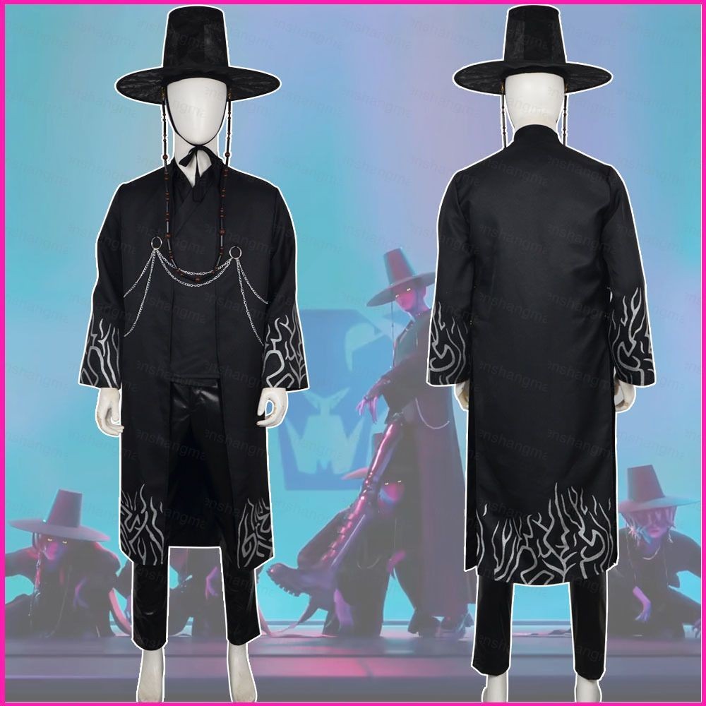 PS2 KPop Demon Hunters Saja Boys Jinu Baby black performance outfit SP2 ...