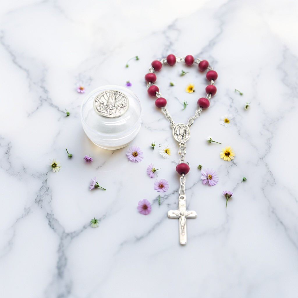 SMALL CATHOLIC ROSARY SMALL ROSARY FRAGRANT WOODEN ROSARY UNIQUE ROSARY ...