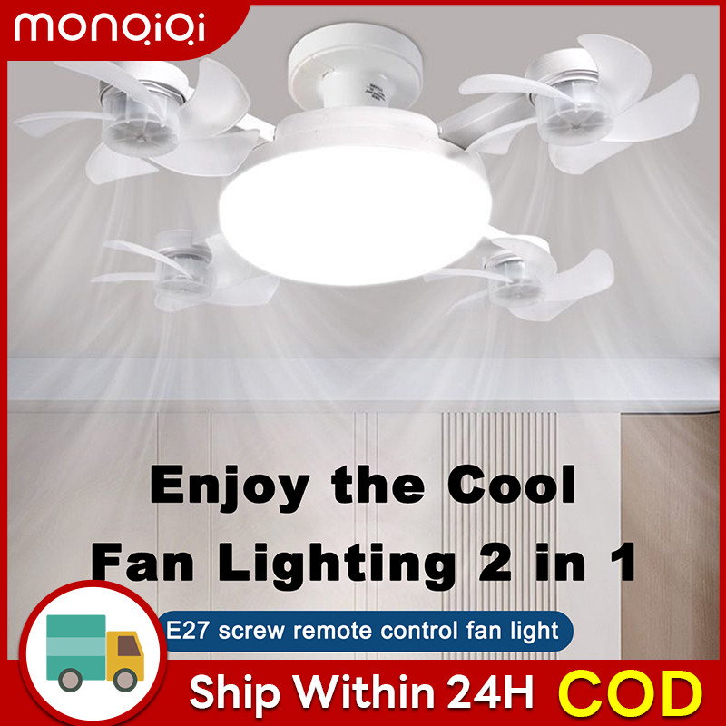 Drone Ceiling Fan Light LED Light Fan 2IN 1 E27 3 Colors With ...