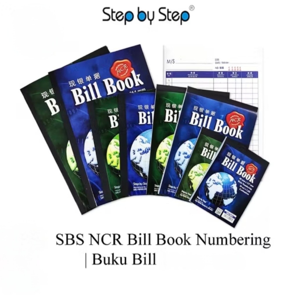 SBS Buku Bil Berkarbon SBS Bill Book 2ply NCR With Numbering Carbonless ...
