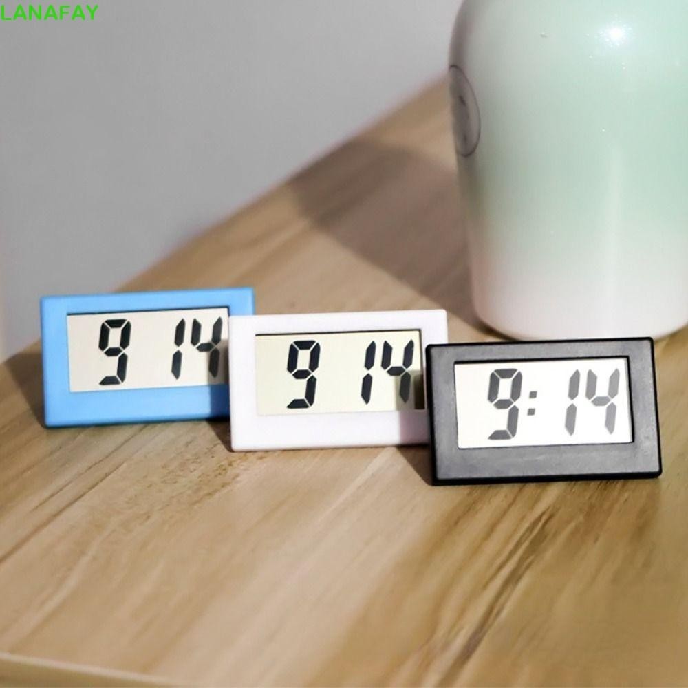 LANAFAY Mini Triangle Clock, Small ABS Desk Digital Clock, Creative ...