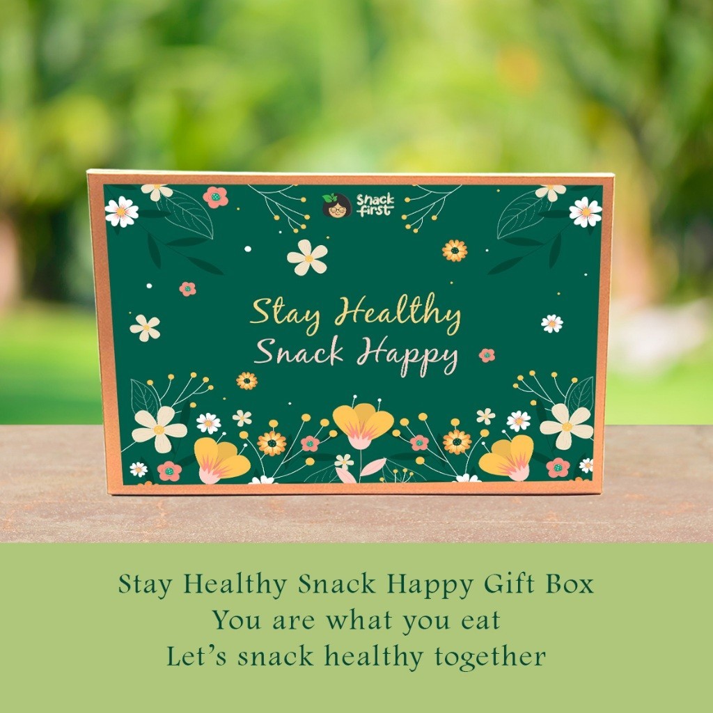 SnackFirst Glitter Gift Snack Box - Stay Healthy Snack Happy/Thank You ...