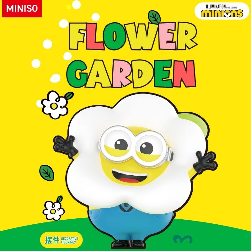 New MINISO MINISO MINISO Minion Series Flower Park Surprise Box ...