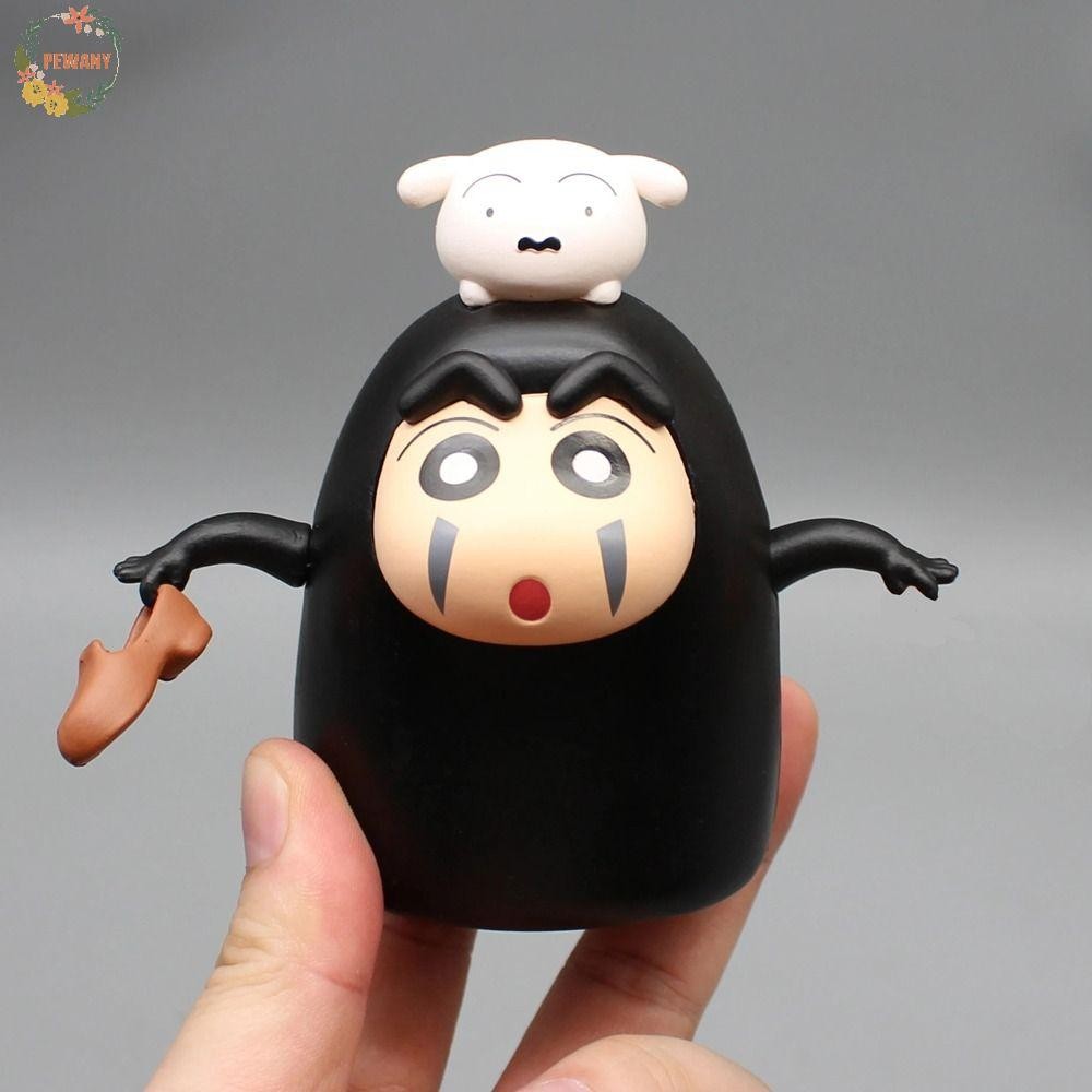 PEWANYMX Crayon Shin-chan Figure, COS Faceless Model Doll Shinnosuke ...