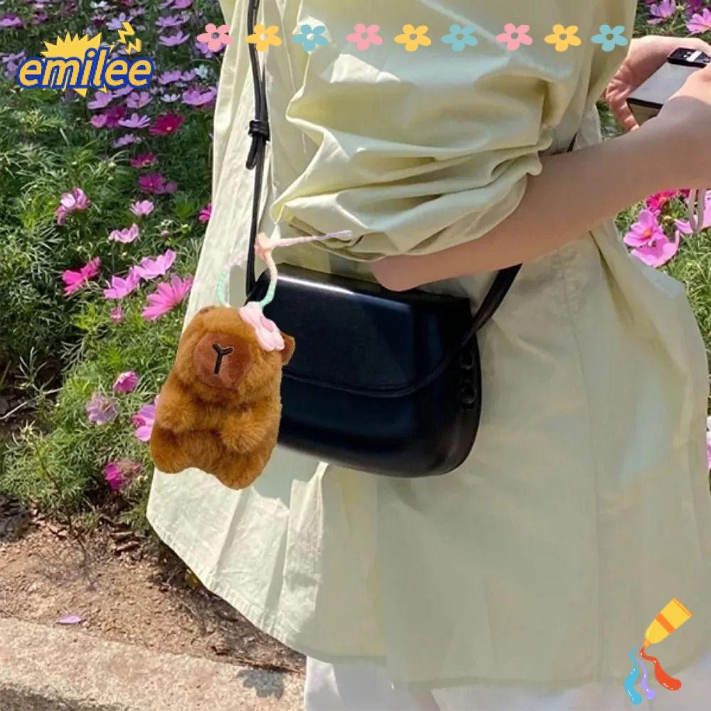 EMILEE Capybara Plushie Doll Keyring, Exquisite Creative Capybara Plush ...