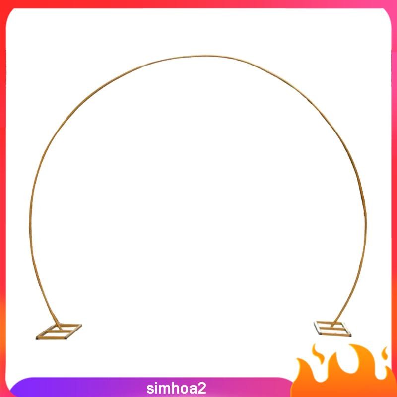 [Simhoa2] Wedding Arch Stand Round Hoop Arched Backdrop Arbor Frame ...