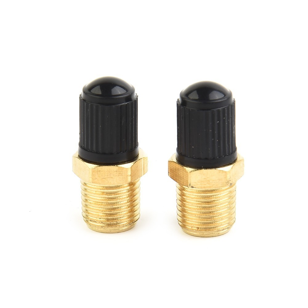 【CRAZY！】 2pcs 1/8 inch NPT Solid Brass Air Compressor Tank Fill Valve ...