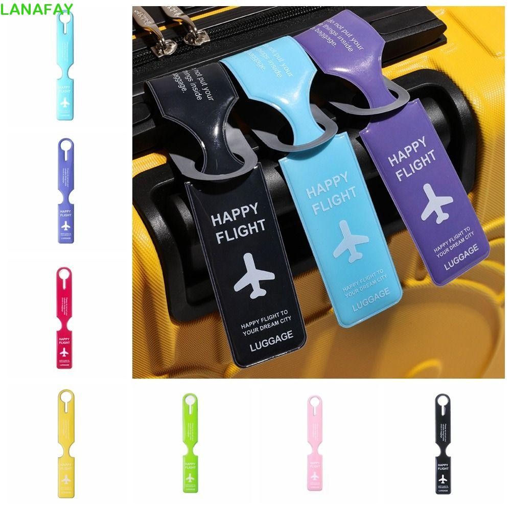 LANAFAY PVC Luggage Tag, Boarding Pass Address Label Airplane Suitcase ...