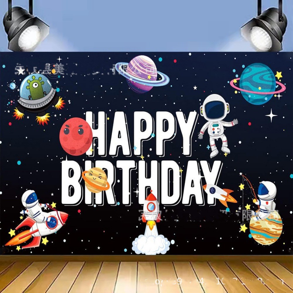 Universe Earth Outer Space Planet Astronaut Backdrop Starry Sky ...