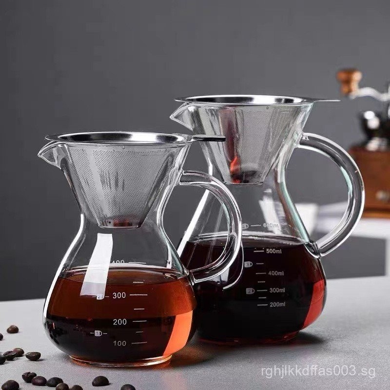 Glass Hand Made Coffee Maker Food Grade Suit Full Set of Ultra-Fine ...