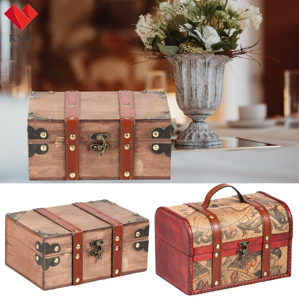 Pirate Treasure Chest Vintage Treasure Chest Box Decorative Storage ...