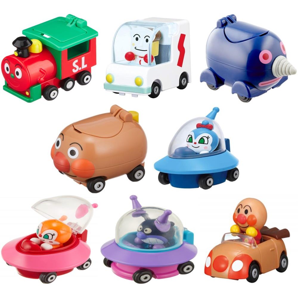 Anpanman Museum Let's Go Mini Car Shokupanmango and Shokupanman ,SL man ...