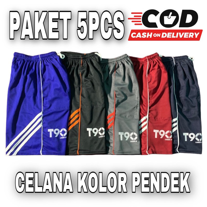 Package Of 5pcs T90 Casual Shorts/sport Color/ Can Be Worn By Men And ...