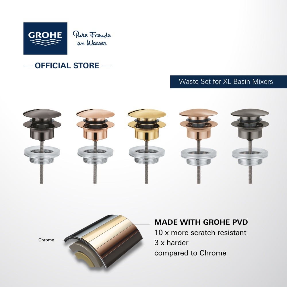 GROHE Waste Set For XL Basin Mixers in SPA Colours | Shopee Singapore