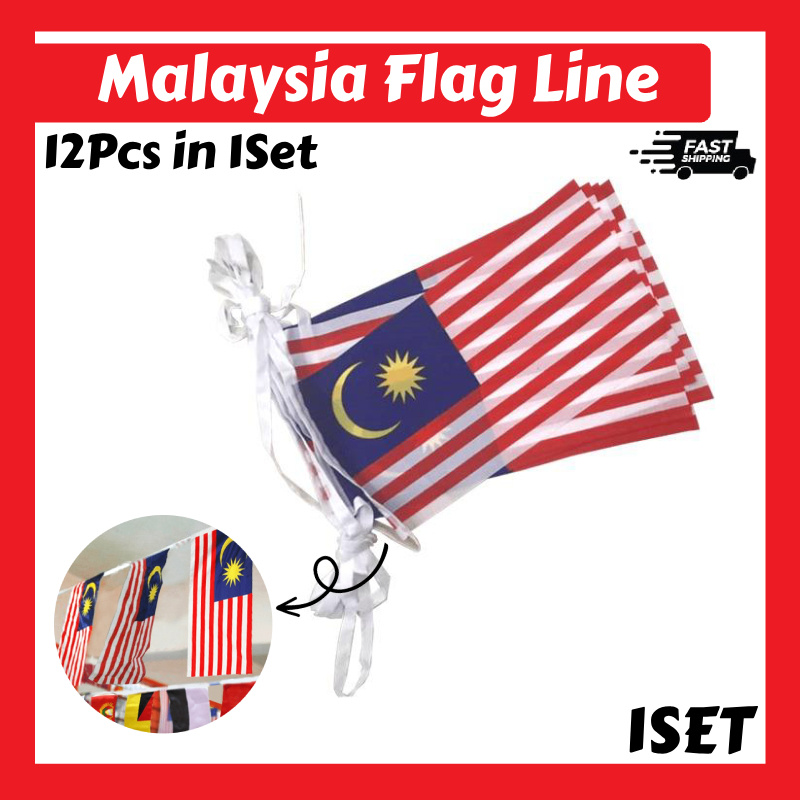 【NEW】 Nylon Malaysia String Flag / Malaysia Flag Line / Bendera ...