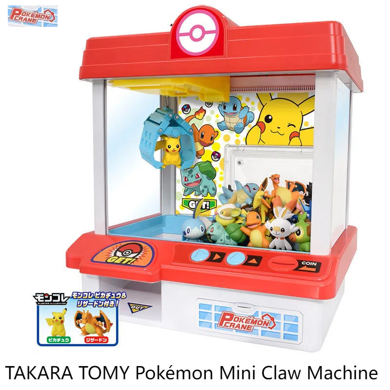 TAKARA TOMY Pokémon Cartoon Mini Claw Machine Pikachu Crane Machine ...