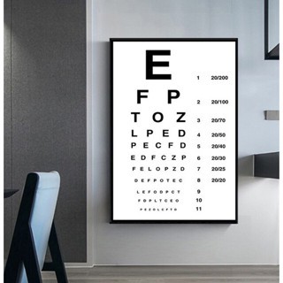 High definition art Any Size Painting Modern Eye Test Chart Snellen ...