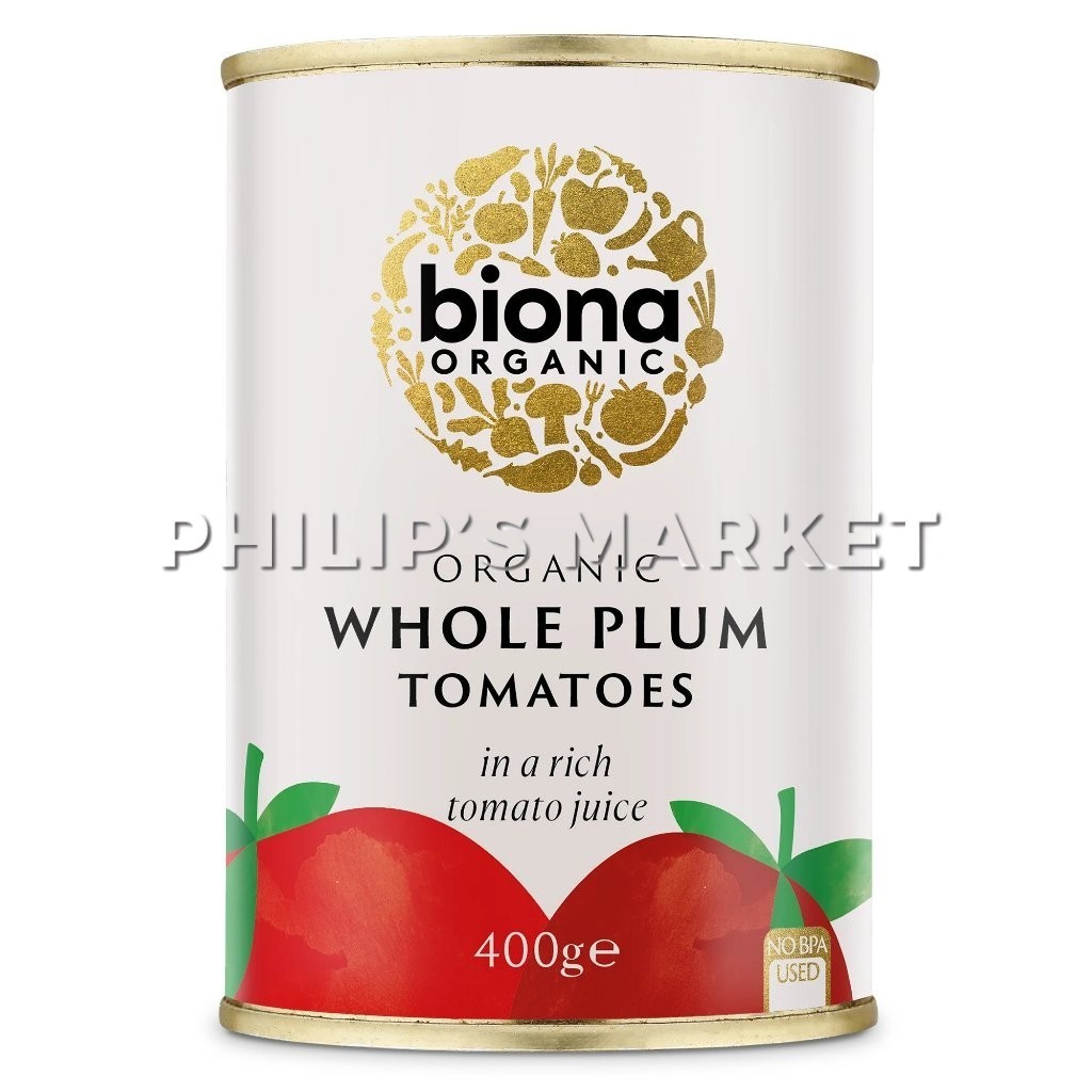 Biona Organic Whole Plum Tomatoes 400g | Shopee Singapore