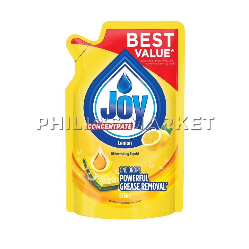 Joy Concentrate Lemon Dishwashing Liquid refill 375ml | Shopee Singapore