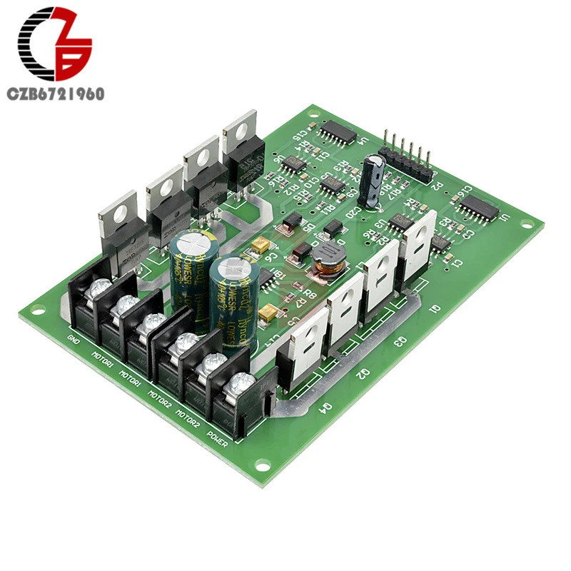 Dual DC Motor Driver Board H-Bridge PWM DC Motor Drive Module MOSFET ...