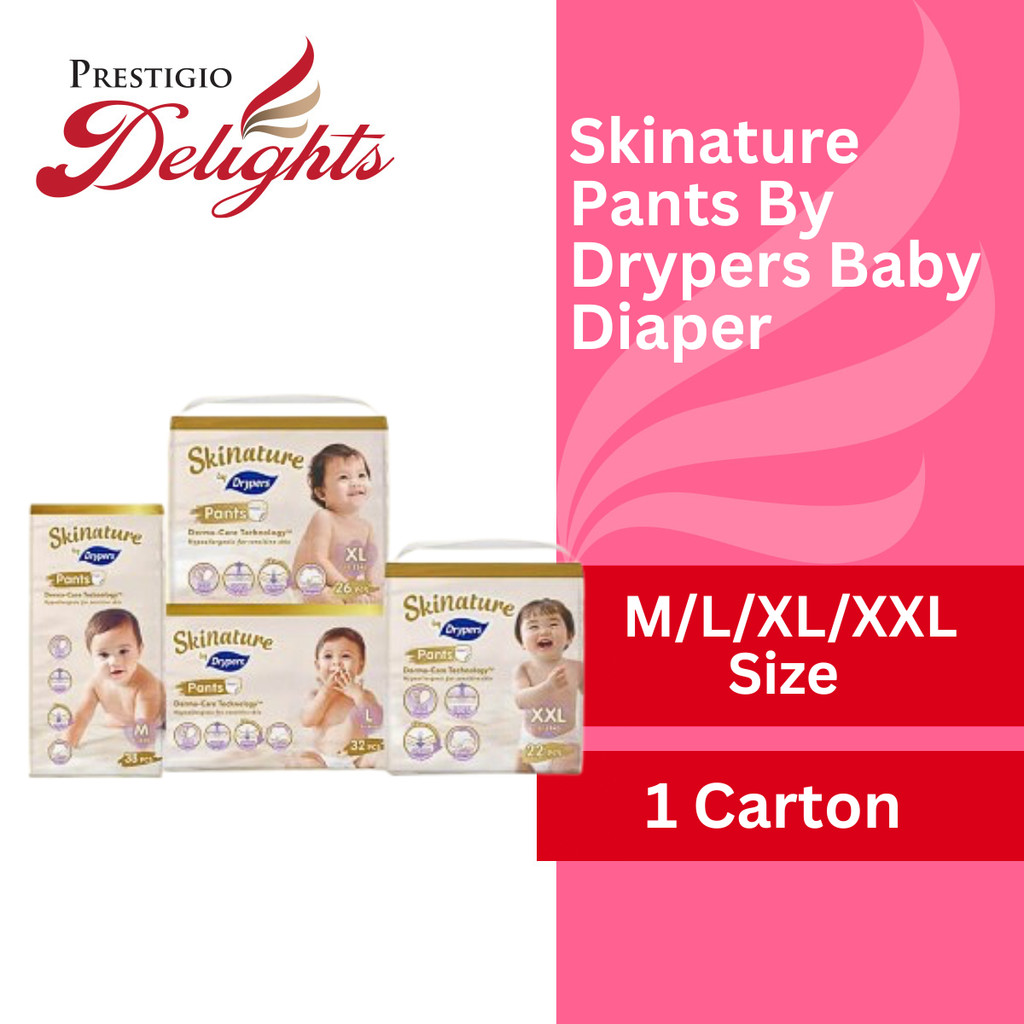 Skinature Pants By Drypers Baby Diaper M/L/XL/XXL Size - Carton ...