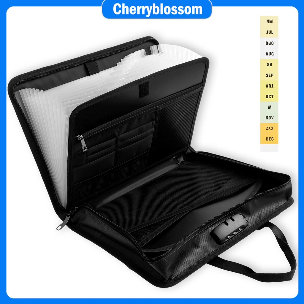 Glass Fiber Fireproof File Packet Double Zipper Waterproof Handbag Easy ...
