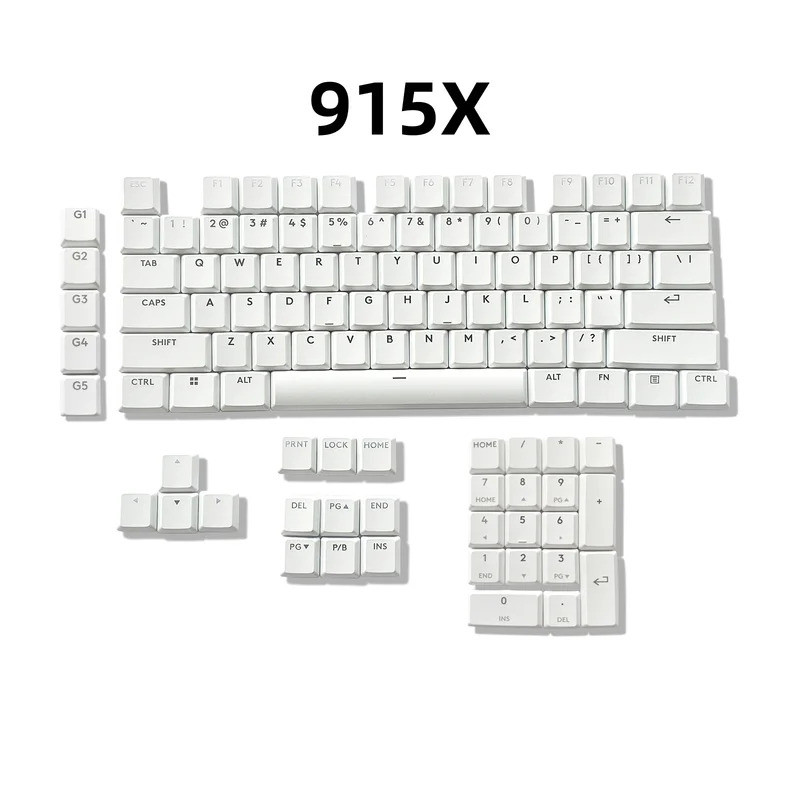 Original Low-Profile Cross Stem Keycaps for Logitech G915X Mechanical ...